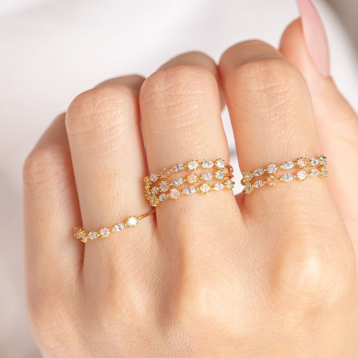 Pastel Rosie Ring – Girls Crew