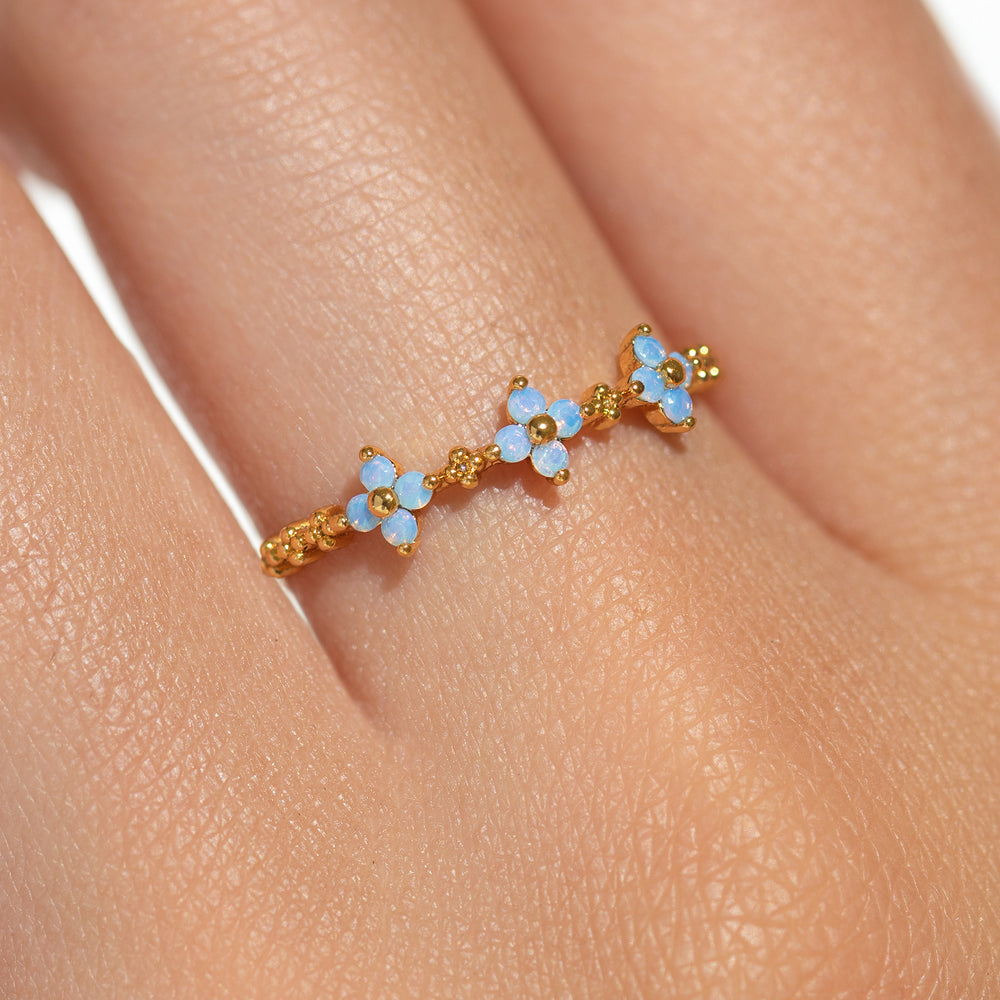 Blue Blossom Love Ring – Girls Crew