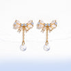 Mini Bow Dew Drop Earrings – Girls Crew
