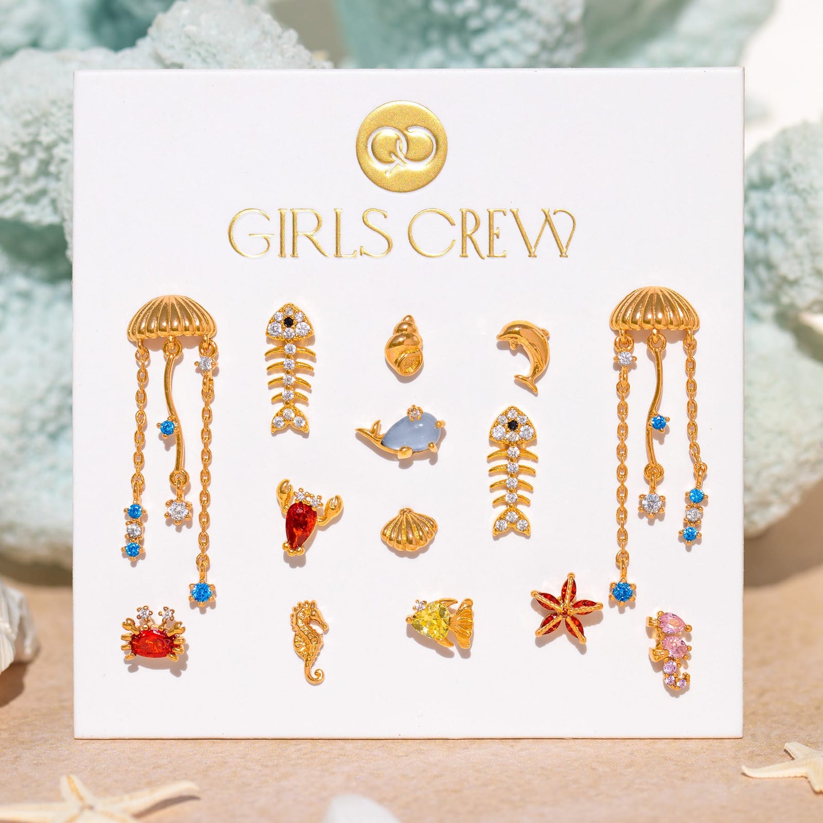 Coastal Creatures Stud Set – Girls Crew