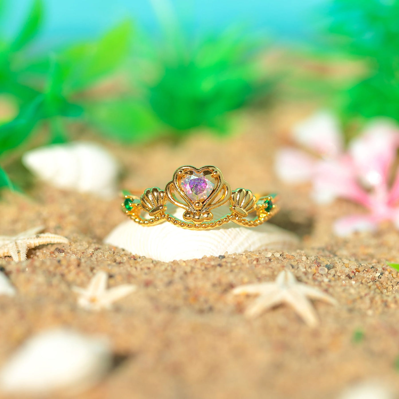 Disney The Little Mermaid Seashells Ring – Girls Crew