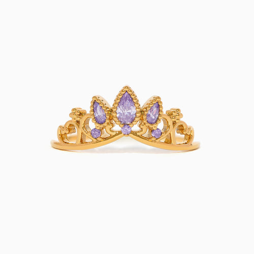 Disney Princess Tangled Rapunzel Crown Sterling Silver Ring – Girls Crew
