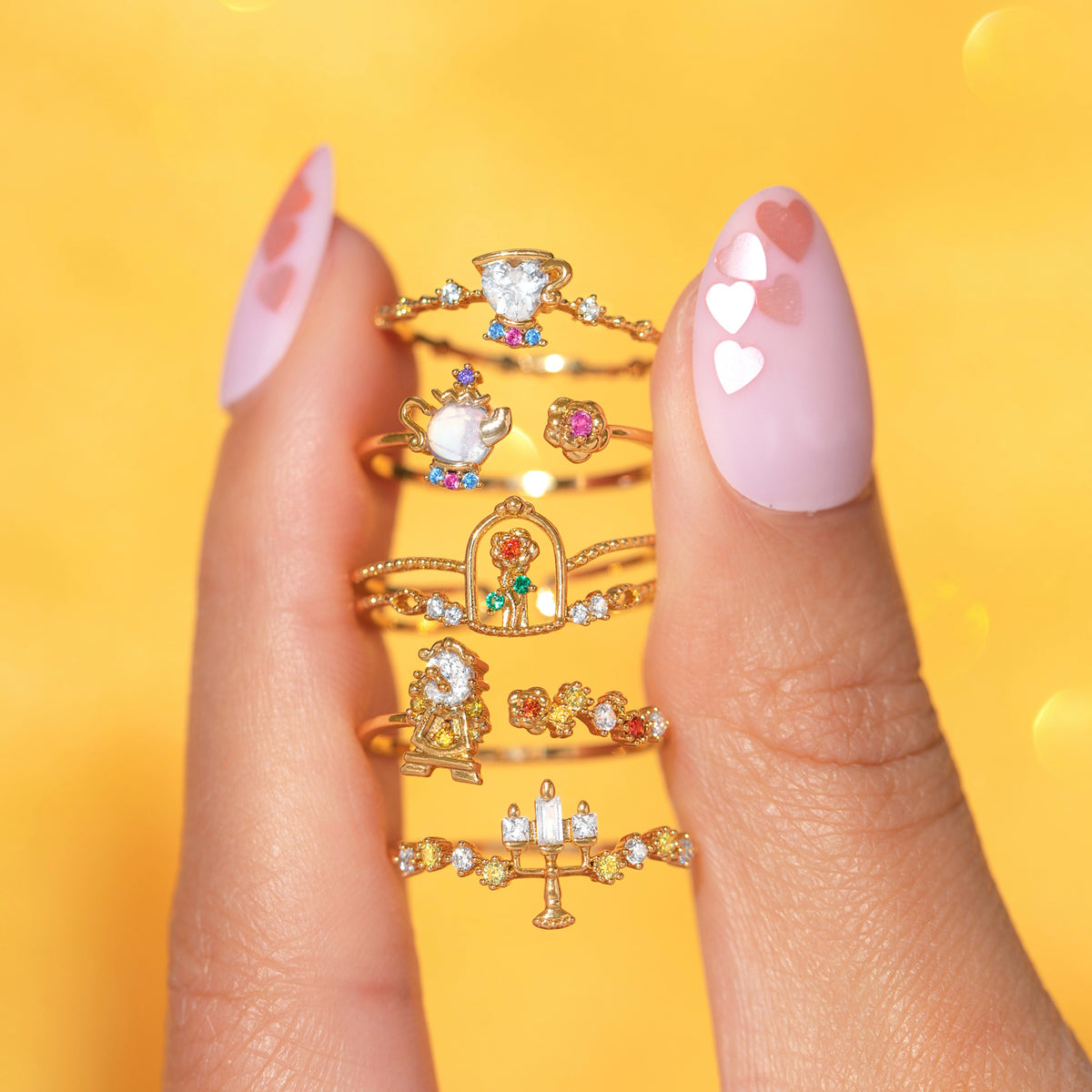 Disney Beauty & The Beast Lumiere Ring – Girls Crew