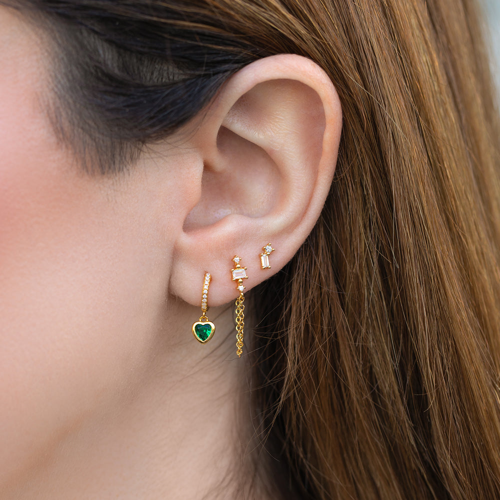 Green Goddess Dangle Hoops – Girls Crew
