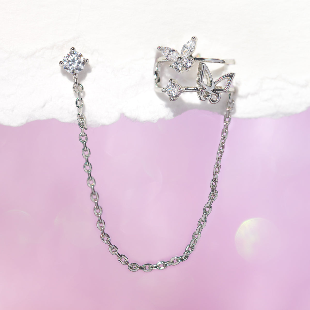 Enchanted Wings Ear Cuff + Stud – Girls Crew