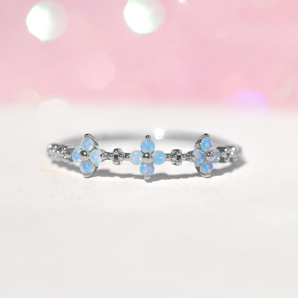 Blue Blossom Love Ring – Girls Crew