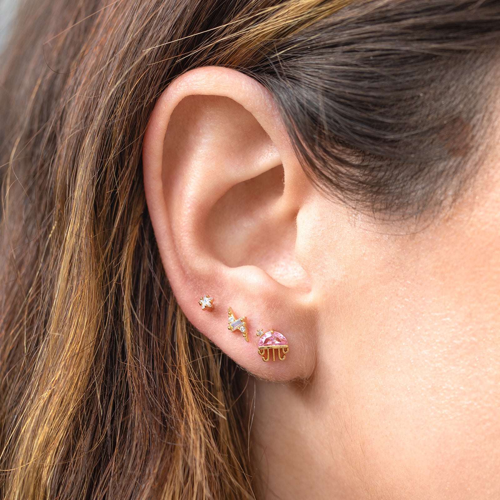 Teeniest & Brightest Star Piercing Style Earring – Girls Crew